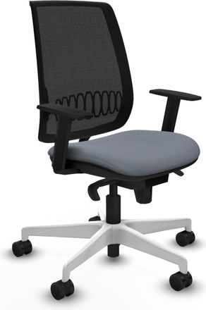 Piqueras y Crespo Gepolsterter Stuhl Alares mit 1D-Armlehnen, h&ouml;henverstellbare Lendenwirbelst&uuml;tze, ausgestattet mit 5 Positionen und eingespritztem Schaum. Mit Rollen 