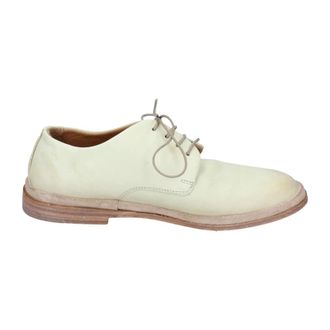 Moma Elegante Lederschuhe mit Schn&uuml;rung - - Shoes - Damen - Gr&uuml;n - 37 EU