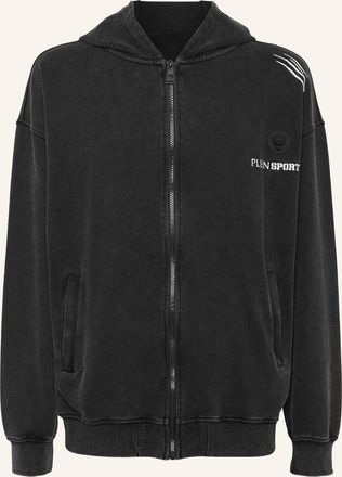 Plein Sport Plein Sport Kapuzen-Sweatjacket schwarz