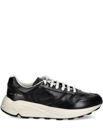 Common Projects baskets Premium Runner en cuir - Noir