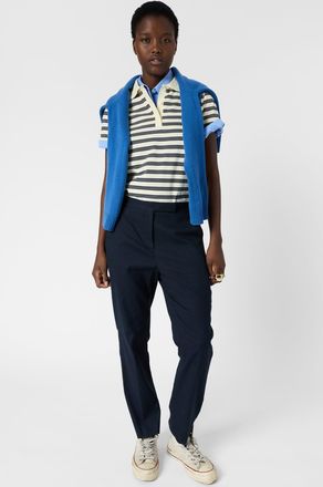 Gerard Darel Pantalon en coton au dos &eacute;lastiqu&eacute; - AURIA - Marine
