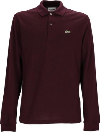 Lacoste Homme, Tops, Rouge, Taille: XL Polo L1312 Manches Longues