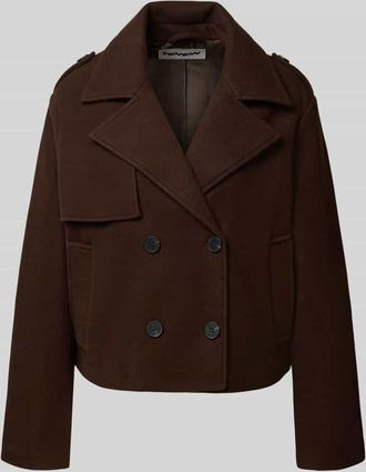 Review Regular Fit Jacke mit doppelter Knopfleiste