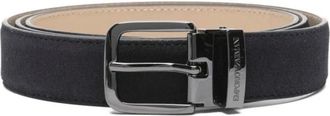 Emporio Armani Lederg&uuml;rtel - - Accessories - Herren - Blau - ONE SIZE