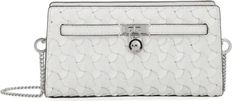 Michael Michael Kors Womens Leather Shoulder Bag White Cow