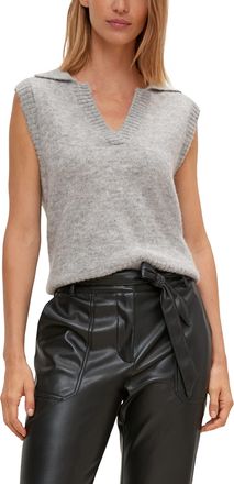 Comma Damen 60.2.61.17.171.2121749 Pullunder, 90W9 grau, 38