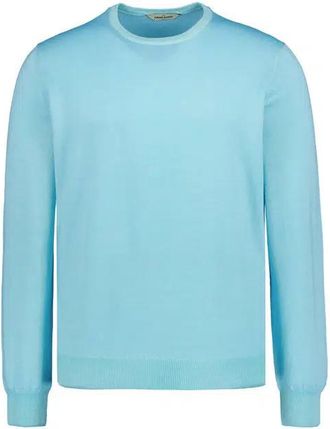 Gran Sasso Herren Pullover blau unifarben