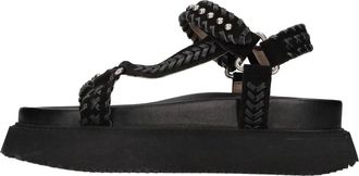 Coral Blue Femme, Chaussures, Noir, Taille: 37 EU K224 Flat Sandales