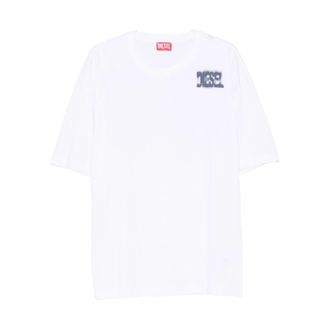 Diesel T-Shirt mit Logo - - Tops - Herren - Wei&szlig; - S