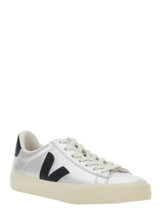 Veja Unisex Sneakers Campo Metallic Leather Organic Traced Trainers