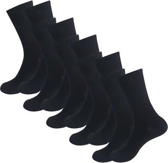 Generic Lot de 5 paires de chaussettes de sport en coton pour homme, Noir, Taille unique