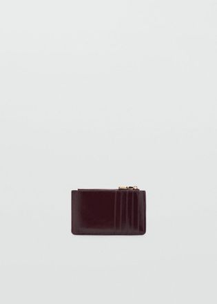 Mango Kleine gesteppte Geldbörse bordeaux - Damen - Einheitsgröße - MANGO