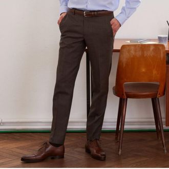 Bexley Pantalon Lazare - Costume homme marron chin&eacute;