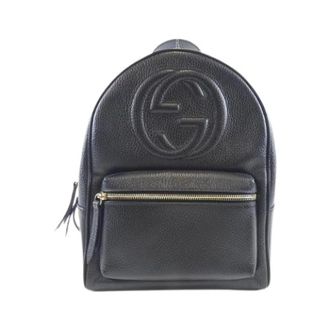 Gucci Pre-owned Lederrucksack - - Pre-owned - Damen - Schwarzk - ONE SIZE