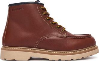 Tommy Jeans Schn&uuml;rschuhe Archive 01 American Lth Boot EM0EM01779 Braun