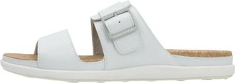 Clarks Step June Tide Wei&szlig;e Pantoletten - - Shoes - Damen - Wei&szlig; - 35 1/2 EU