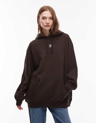 adidas Originals Essentials - Sweat &agrave; capuche oversize - Marron-Brown