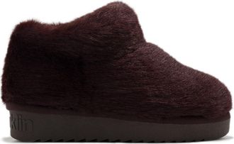 D.Franklin Damenstiefel im australischen Stil mit nordischem Vollpelzfutter in Braun. - Damenstiefel - Freizeitmode - Gr&ouml;&szlig;e (38) - Modell nordic