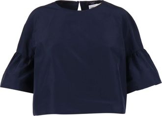 Max Mara Femme, Blouses et Chemises, Bleu, Taille: 40 FR Camicia Break