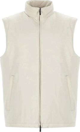 Fay Homme, Vestes, Beige, Taille: M Gilet &agrave; col roul&eacute;