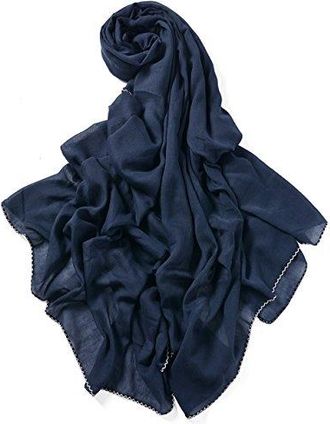 Miobo Etole écharpe XXL pour Femme Uni en viscose dans différents couleurs et tailles - bleu - XXL