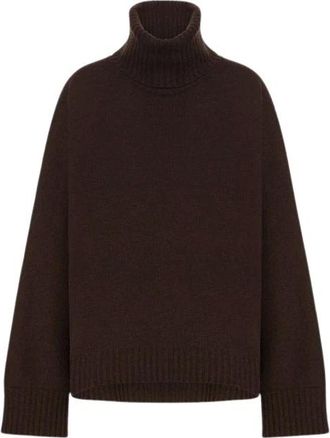 Alberta Ferretti Femme, Pulls, Brun, Taille: 42 FR Pull en laine m&eacute;rinos, soie et cachemire