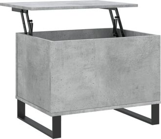 Les Tendances Table basse Gris béton 60x44,5x45 Bois dingénierie