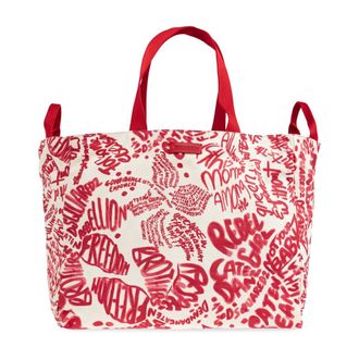 Dsquared2 Femme, Sacs, Rouge, Taille: ONE Size Sac cabas Shopper avec imprim&eacute;