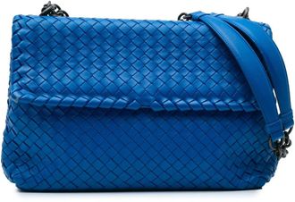 Bottega Veneta Hobo Bags - Medium Nappa Intrecciato Olimpia Shoulder Bag - Gr. unisize - in Blau - f&uuml;r Damen