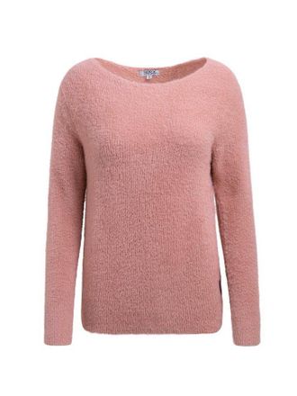 soccx Rundhalspullover aus Flauschstrick