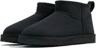 Generic NYSBH Bottes de neige courtes en peluche en coton anti-daim pour femme Bottes d&eacute;contract&eacute;es plates antid&eacute;rapantes en coton Mini bottes en fourrure, No