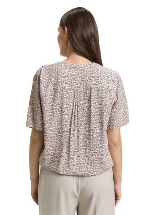 Tom Tailor Klassische Bluse mit All-Over Print