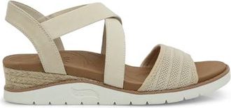 Skechers Femme Arch Fit Beach Kiss Boho Beyond Sandale, Natural Knit/Duraleather, 40 EU
