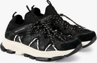 A|X Armani Exchange Baskets basses en tissu