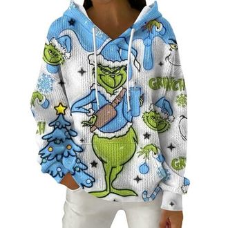 Generic Le Grinch Sweat A Capuche Femme Femmes Vêtements Adulte Noël Vetement Pyjama Noel Moche Pulls Costume Sweatshirts Sweet Plaid Christmas Hiver 2025 De 
