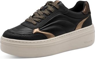 Tamaris Baskets Basses 1-23756-45 pour Femme, Noir/Bronze, 39 EU, Black Bronce, 39 EU