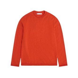 Comme Des Gar&ccedil;ons Rolled Hem Sweater - - Tops - Herren - Orange - M