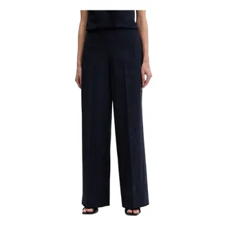 Twinset Bestickte Palazzo-Hose - - Trousers - Damen - Blau - XS