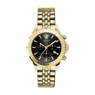 Versace Signature Chronograph - - Accessories - Herren - Gelb - ONE SIZE