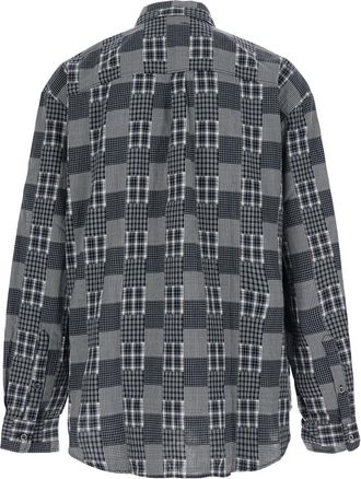 ERL Plaid Cotton Shirt - Grey