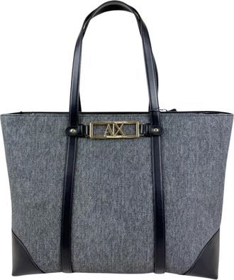 A|X Armani Exchange Femme, Sacs, Noir, Taille: ONE Size Polly Denim Shopping