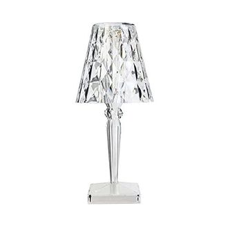 Kartell Big Battery, Lampe de table, Cristal, Alimentation directe