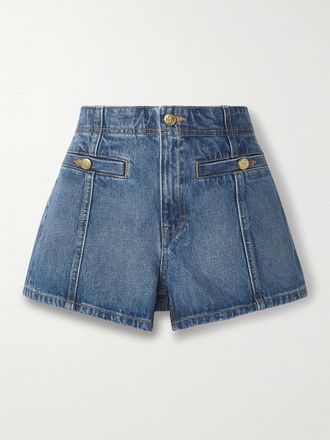 Ulla Johnson Camille Jeansshorts - Blau