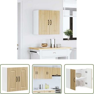 vidaXL Wandhalterung - K&uuml;chen-H&auml;ngeschrank Kalmar Sonoma-Eiche Holzwerkstoff