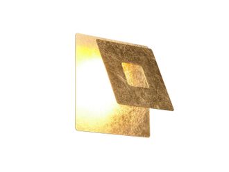 Trio Leuchten Wandleuchte Leano 240319179, Metall goldfarbig, inkl. 6 Watt LED, Schirm schwenkbar