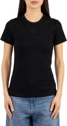 Pinko Pinko, Femme, Tops, Noir, Taille: 42 FR T-Shirt