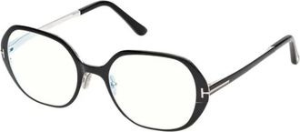 Tom Ford Femme, Accessoires, Noir, Taille: 52 MM Oval Frame Lunettes