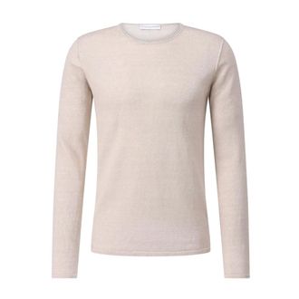 Kiefermann Kiefermann, Homme, Pulls, Beige, Taille: XL Pull en Lin Classique à Col Rond