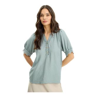 In Front IN Front, Femme, Blouses et Chemises, Bleu, Taille: 42 FR Blouses & Chemises