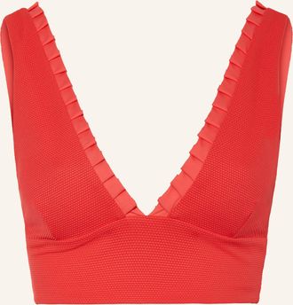 Mymarini Mymarini Bralette-Bikini-Top No 5 Zum Wenden rot